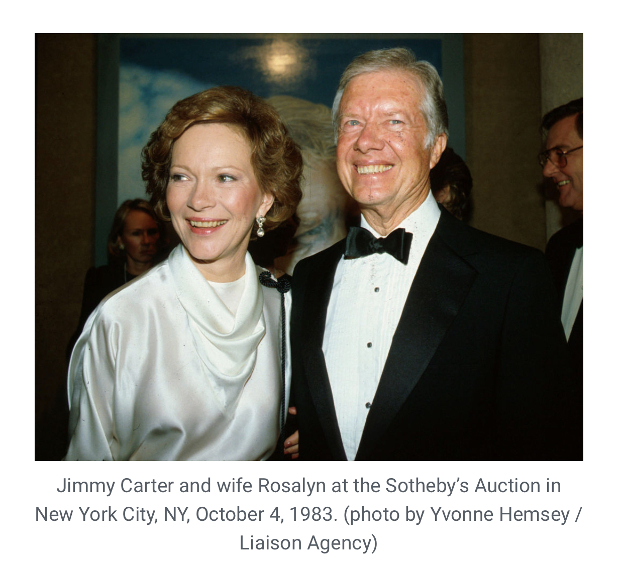 Jimmy Carter met his wife one day after her birth - now they are ...