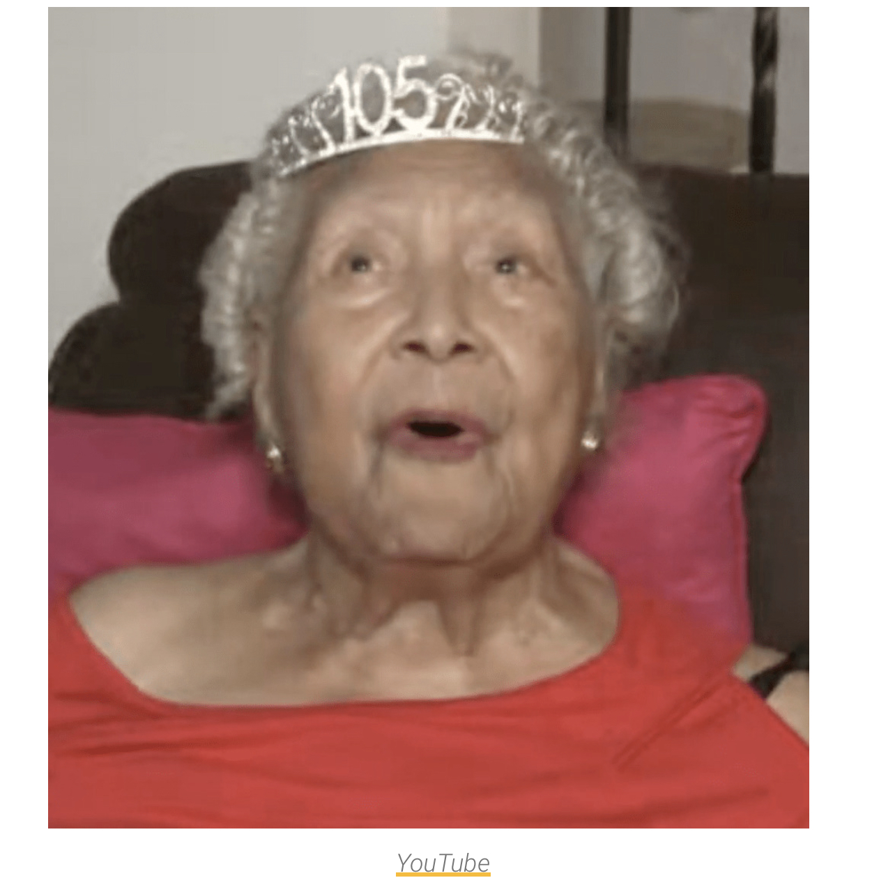 105-year-old Gussie celebrates her birthday by dancing up a storm along ...