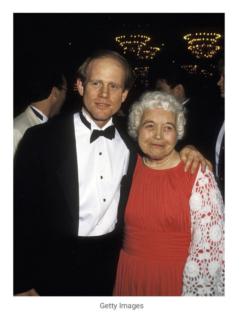 Ron Howard wept when his mother was cast in a role years after she had ...